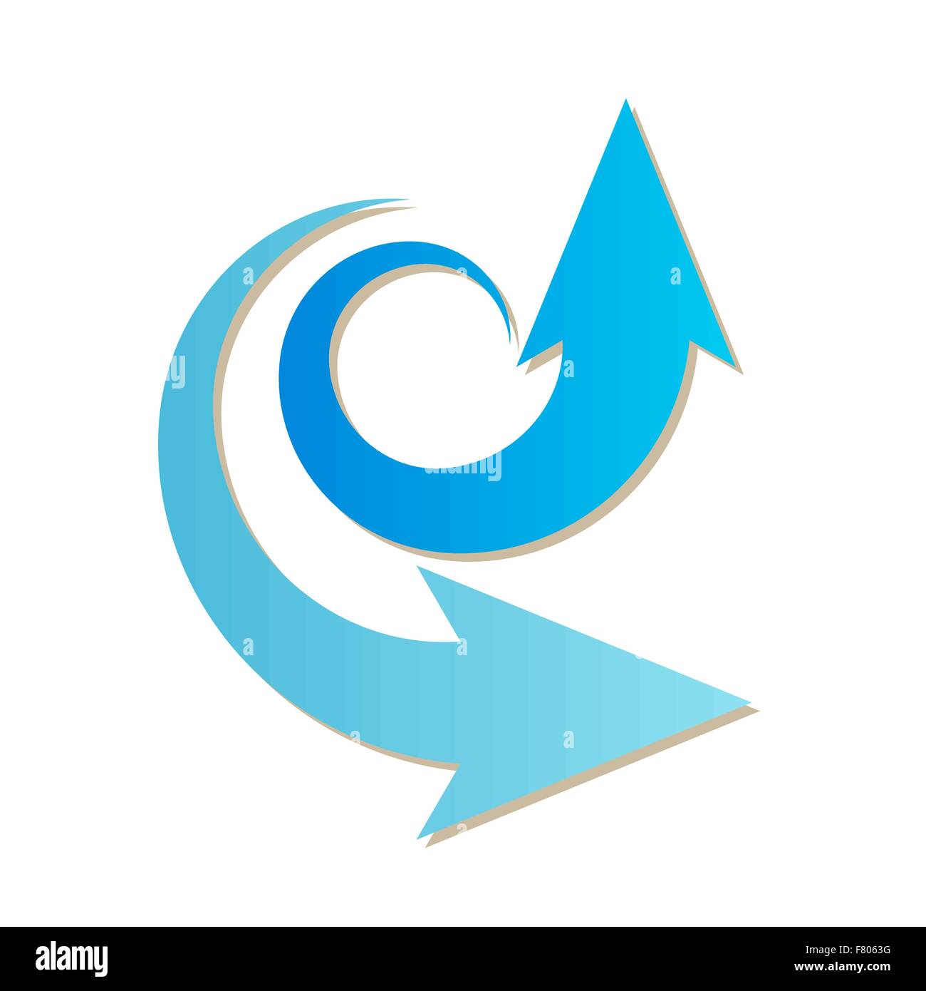 Rounded arrows hi-res stock photography and images - Alamy