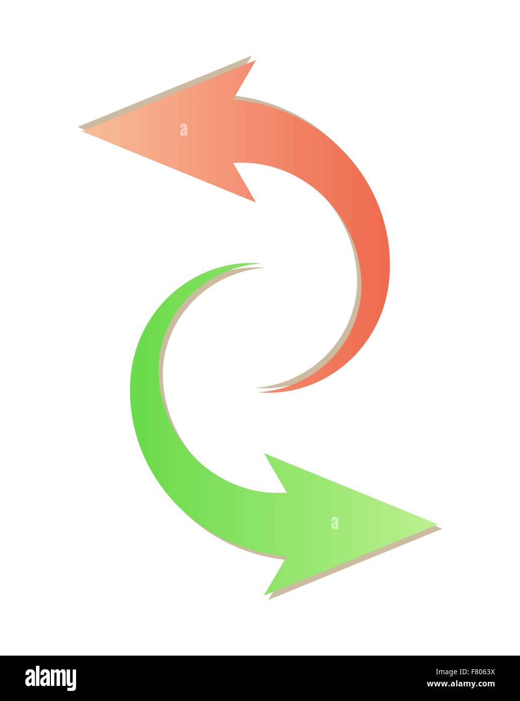 gradient rounded arrows Stock Vector Image & Art - Alamy