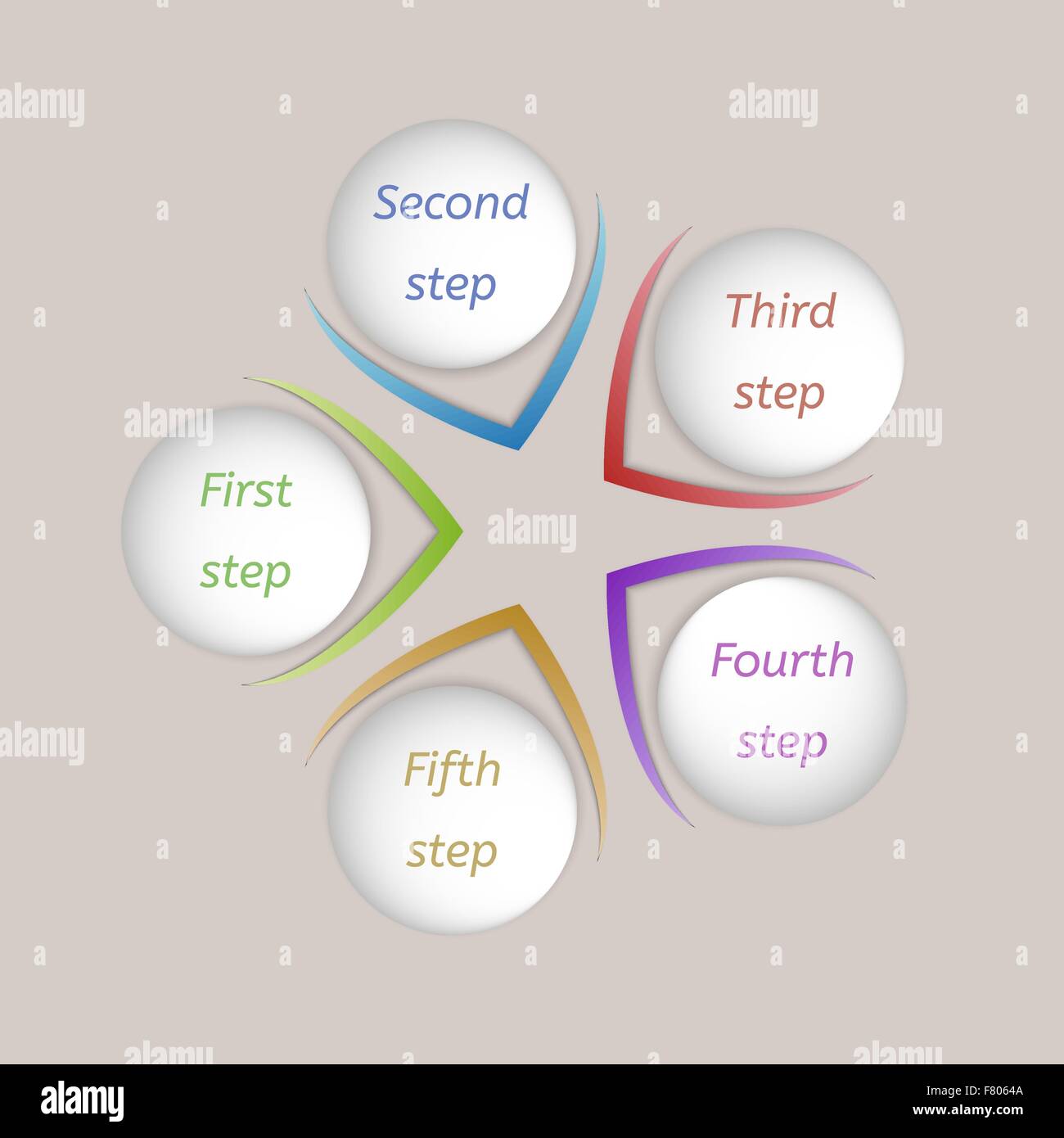 Five tabs Stock Vector Images - Alamy