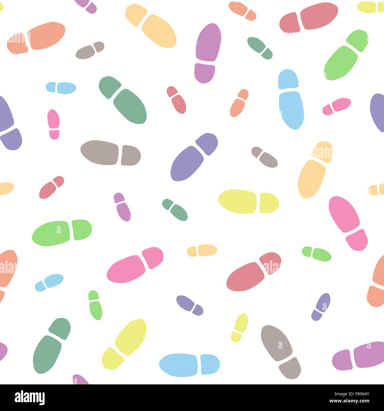seamless pattern with footsteps Stock Vector Image & Art - Alamy