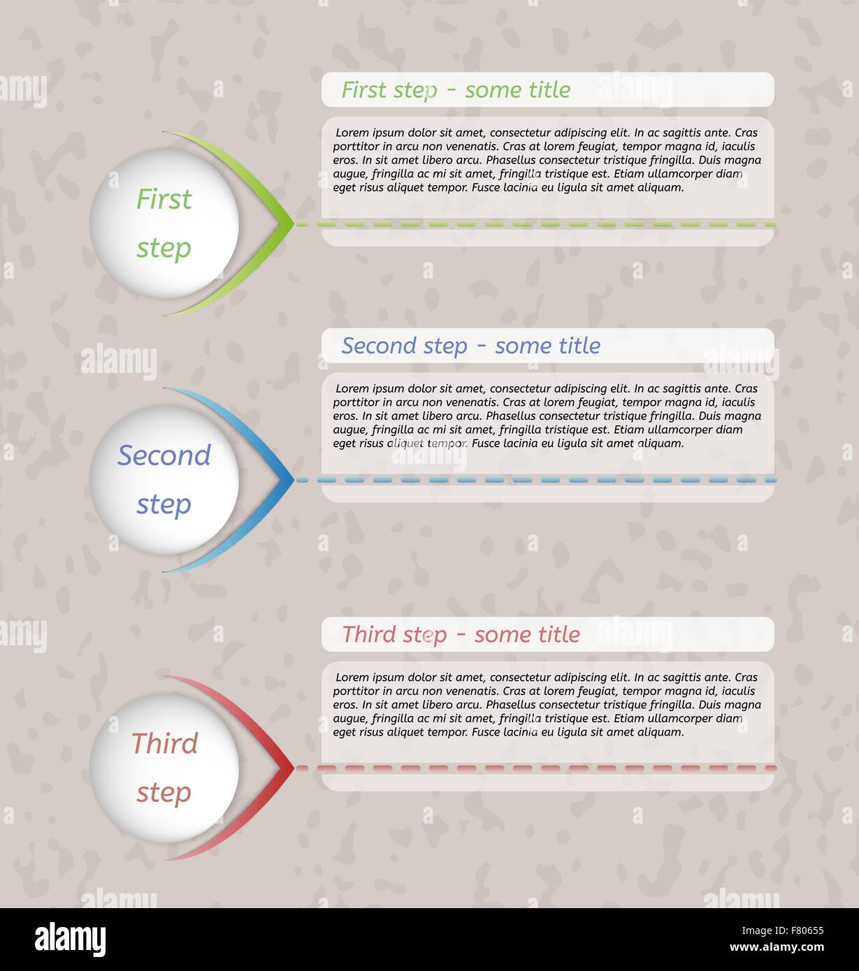 three steps infographics Stock Vector Image & Art - Alamy