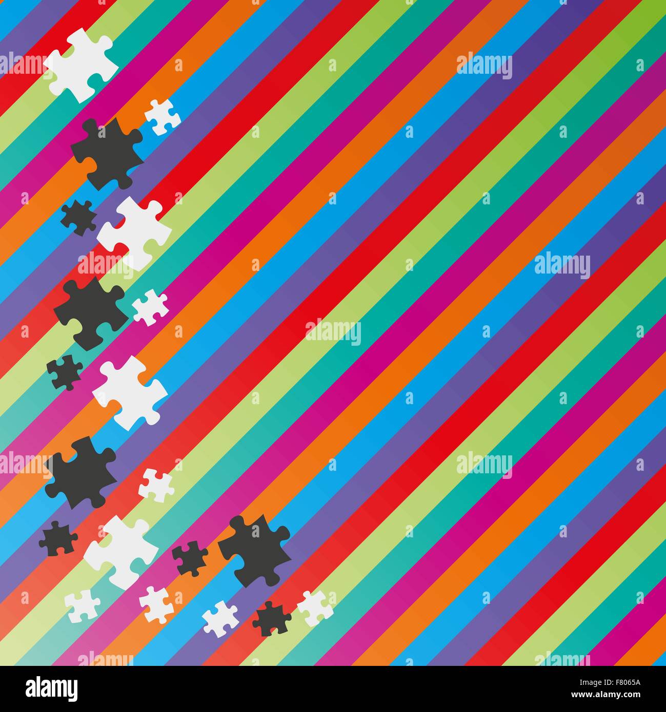 color lines and puzzle Stock Vector Image & Art - Alamy