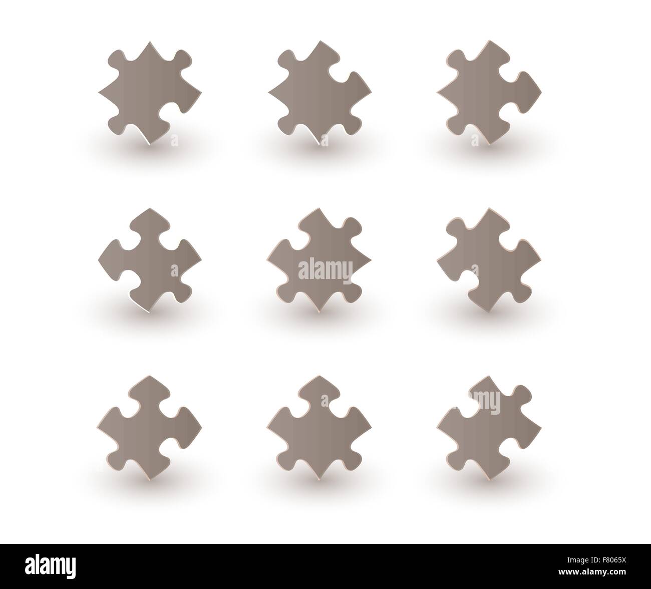 brown puzzle pieces Stock Vector Image & Art - Alamy