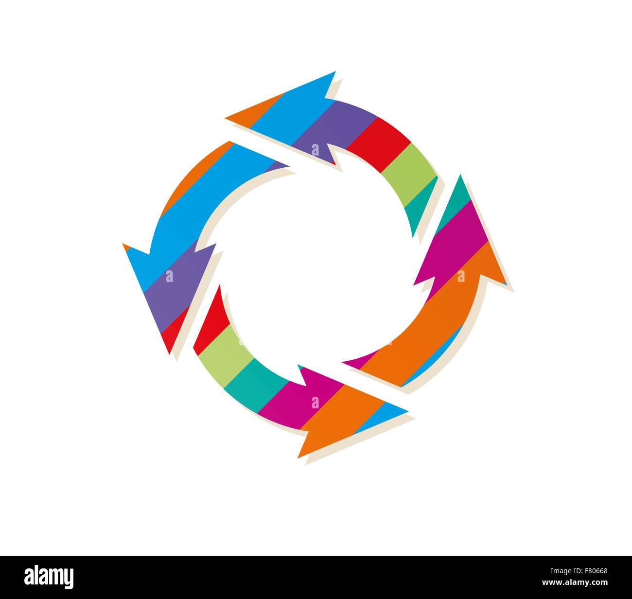 striped circle arrows Stock Vector Image & Art - Alamy