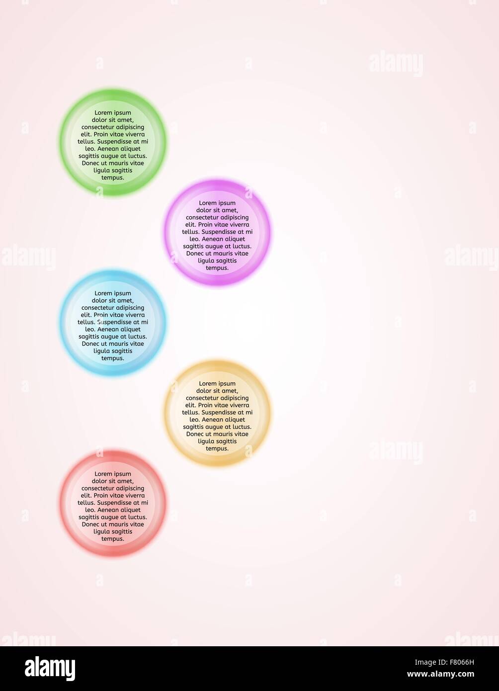 infographics - five color circle panels Stock Vector Image & Art - Alamy