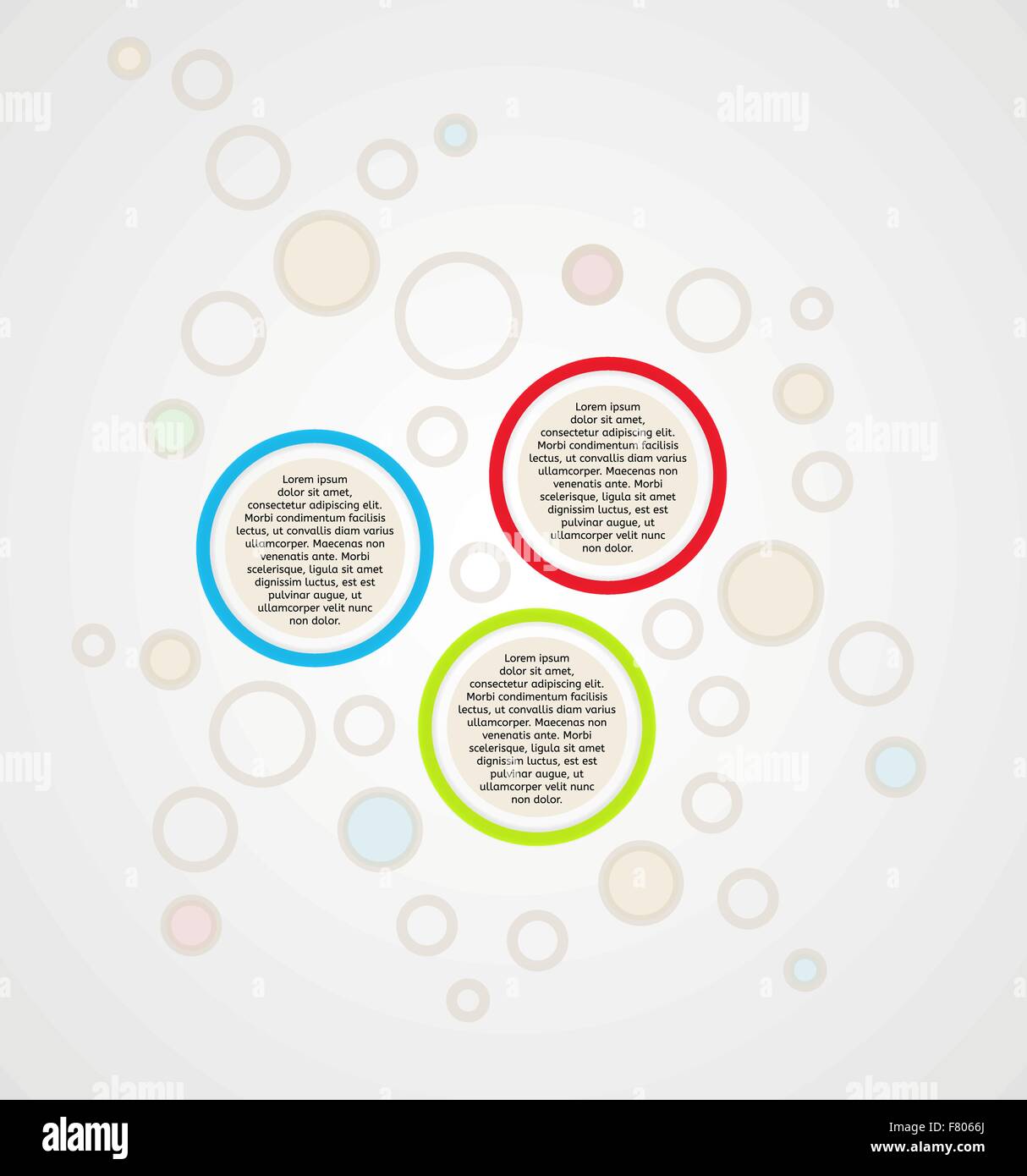 infographics - three color circle panels Stock Vector Image & Art - Alamy