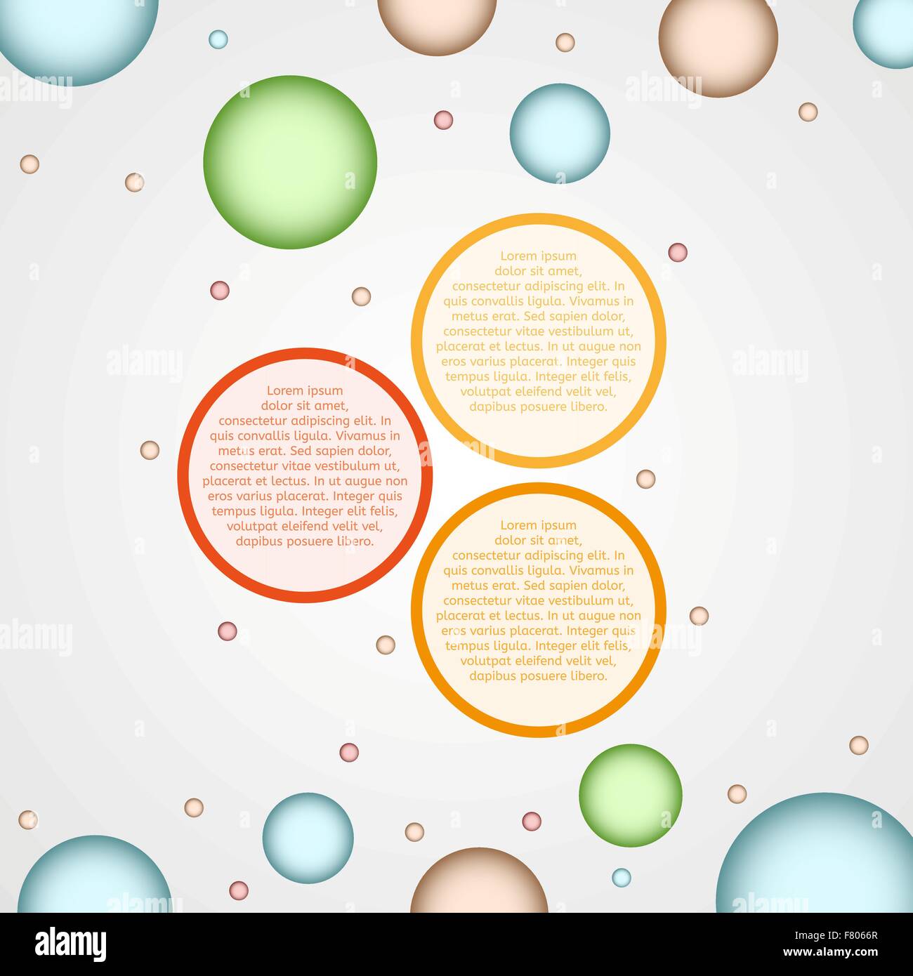 infographics - three color circle panels Stock Vector Image & Art - Alamy