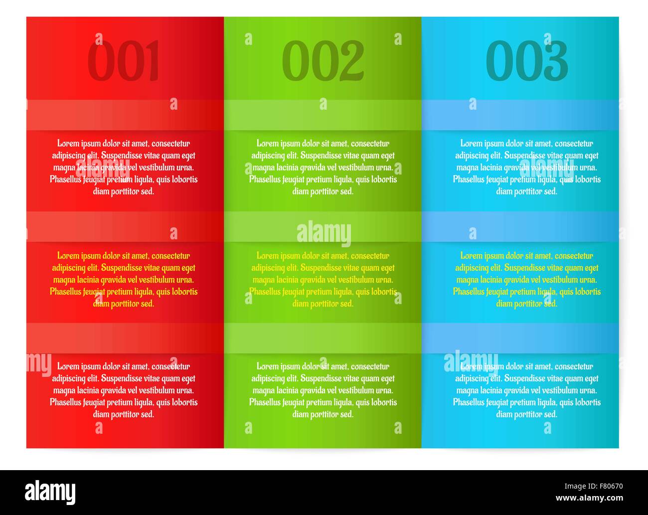 Three vertical panels Stock Vector Images - Alamy