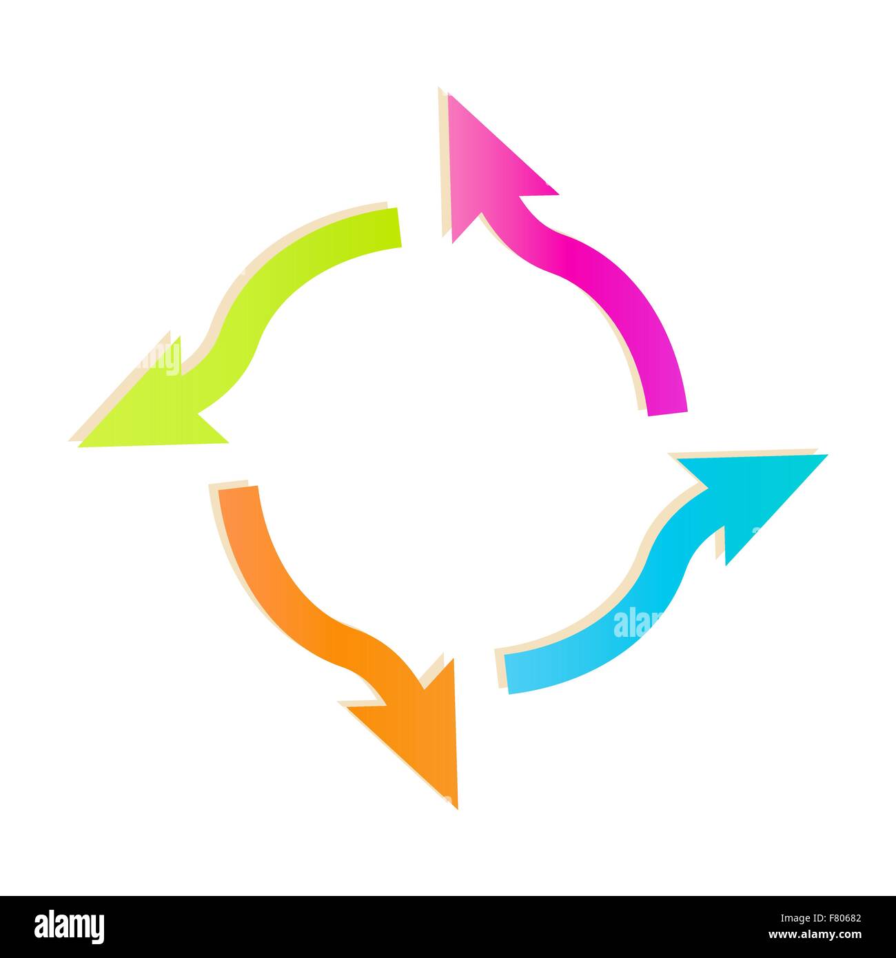 gradient circle arrows Stock Vector Image & Art - Alamy