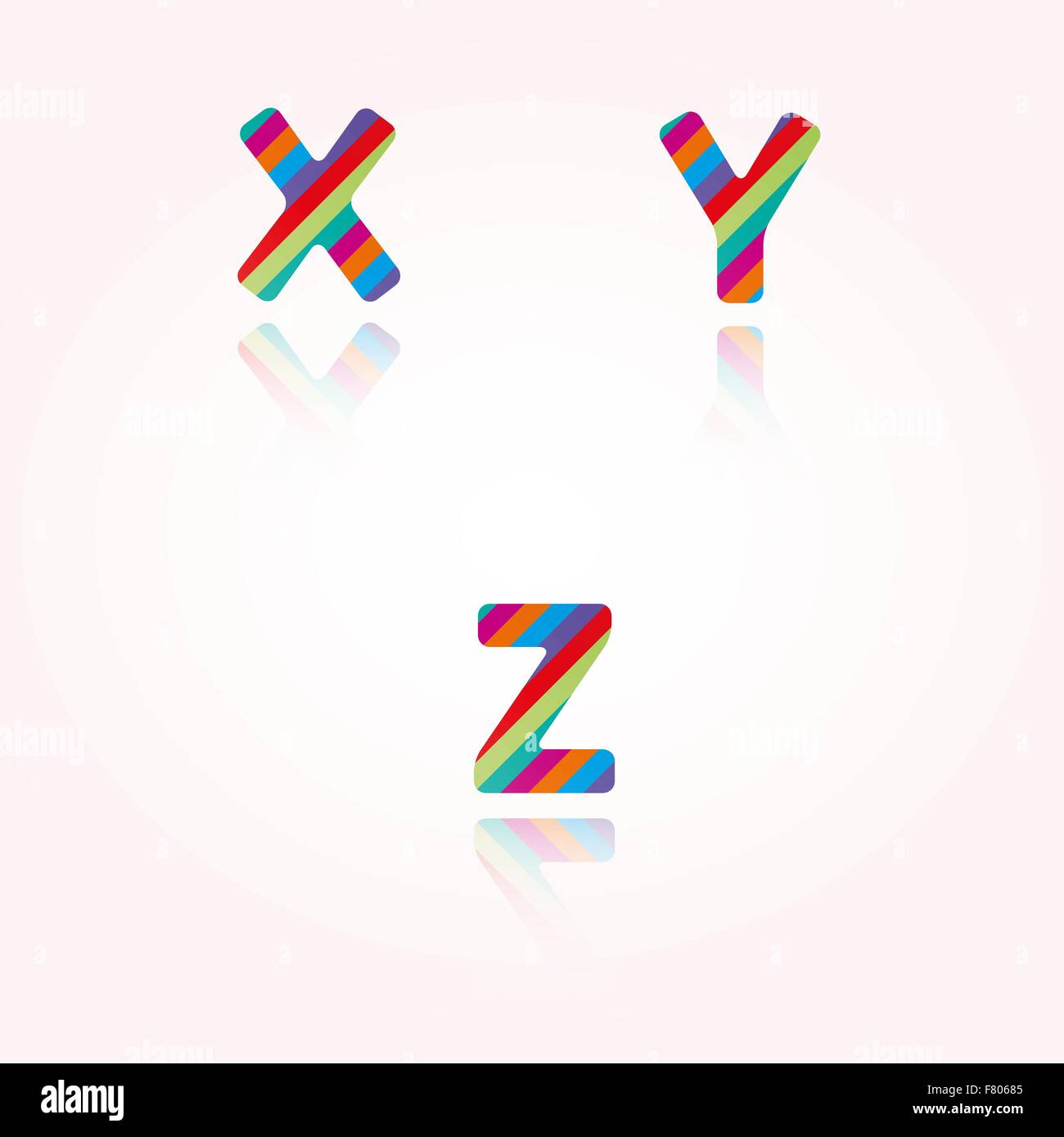 color alphabet letters Stock Vector Image & Art - Alamy