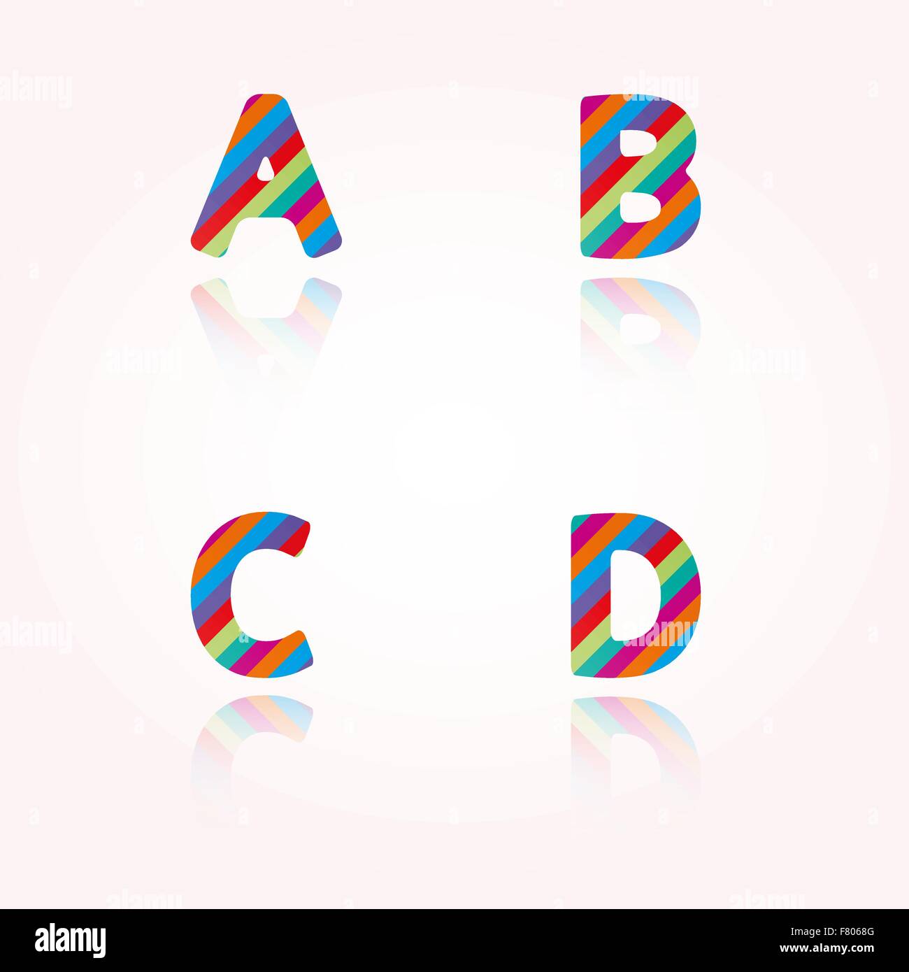 color alphabet letters Stock Vector Image & Art - Alamy
