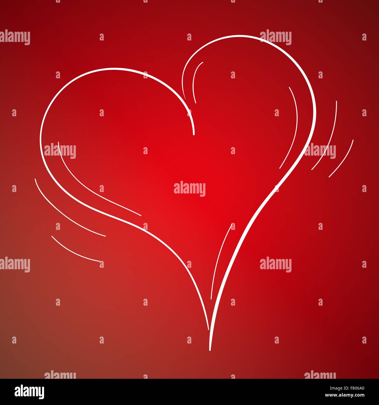sketch of the heart Stock Vector Image & Art - Alamy