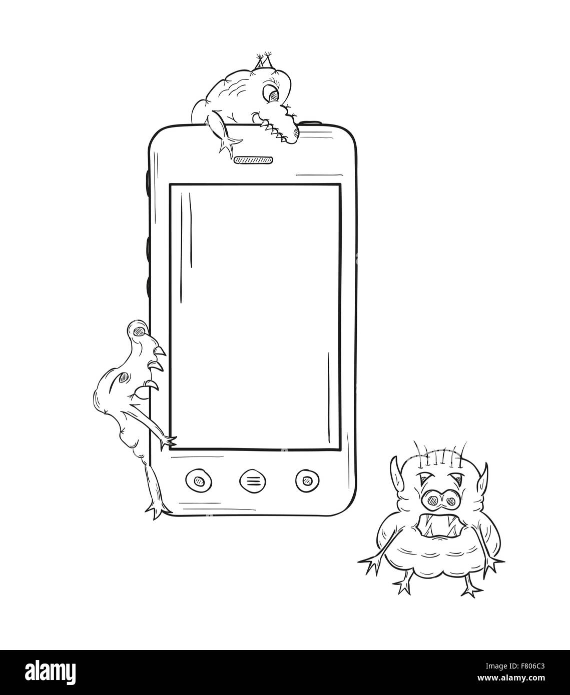 Hand free phone Black and White Stock Photos & Images - Alamy