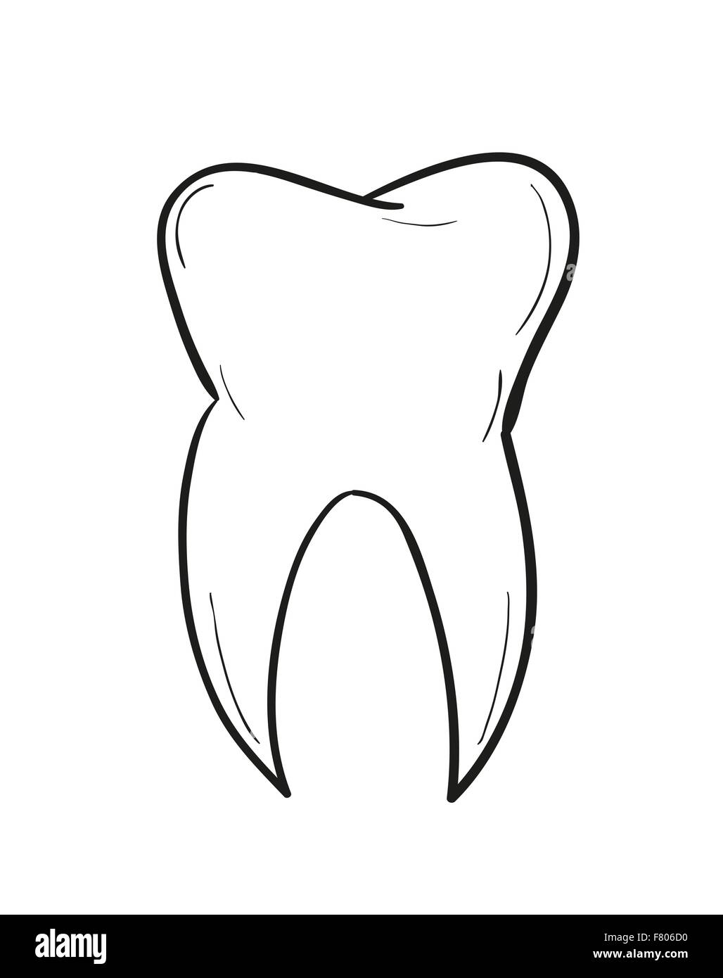 sketch of the tooth Stock Vector Image & Art - Alamy