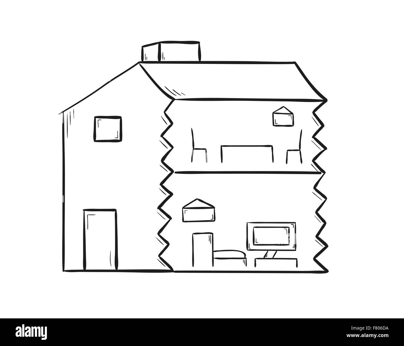 Basement of house Cut Out Stock Images & Pictures - Alamy