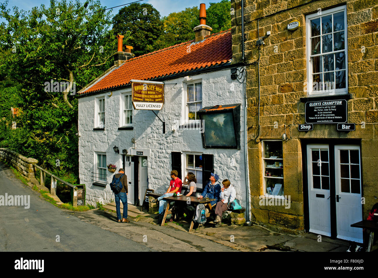The Birch Hall Inn at Beck Hole, Goathland Stock Photo - Alamy