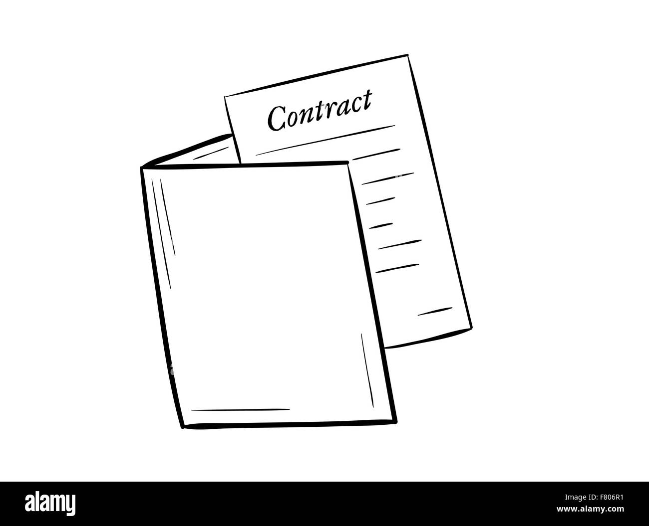 Signing contract cartoon hi-res stock photography and images - Alamy