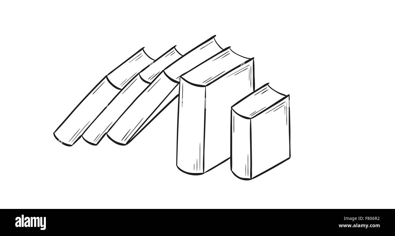 Stack old retro book Stock Vector Images - Alamy