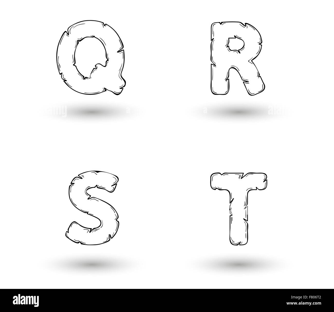 Decorative alphabet s Black and White Stock Photos & Images - Alamy