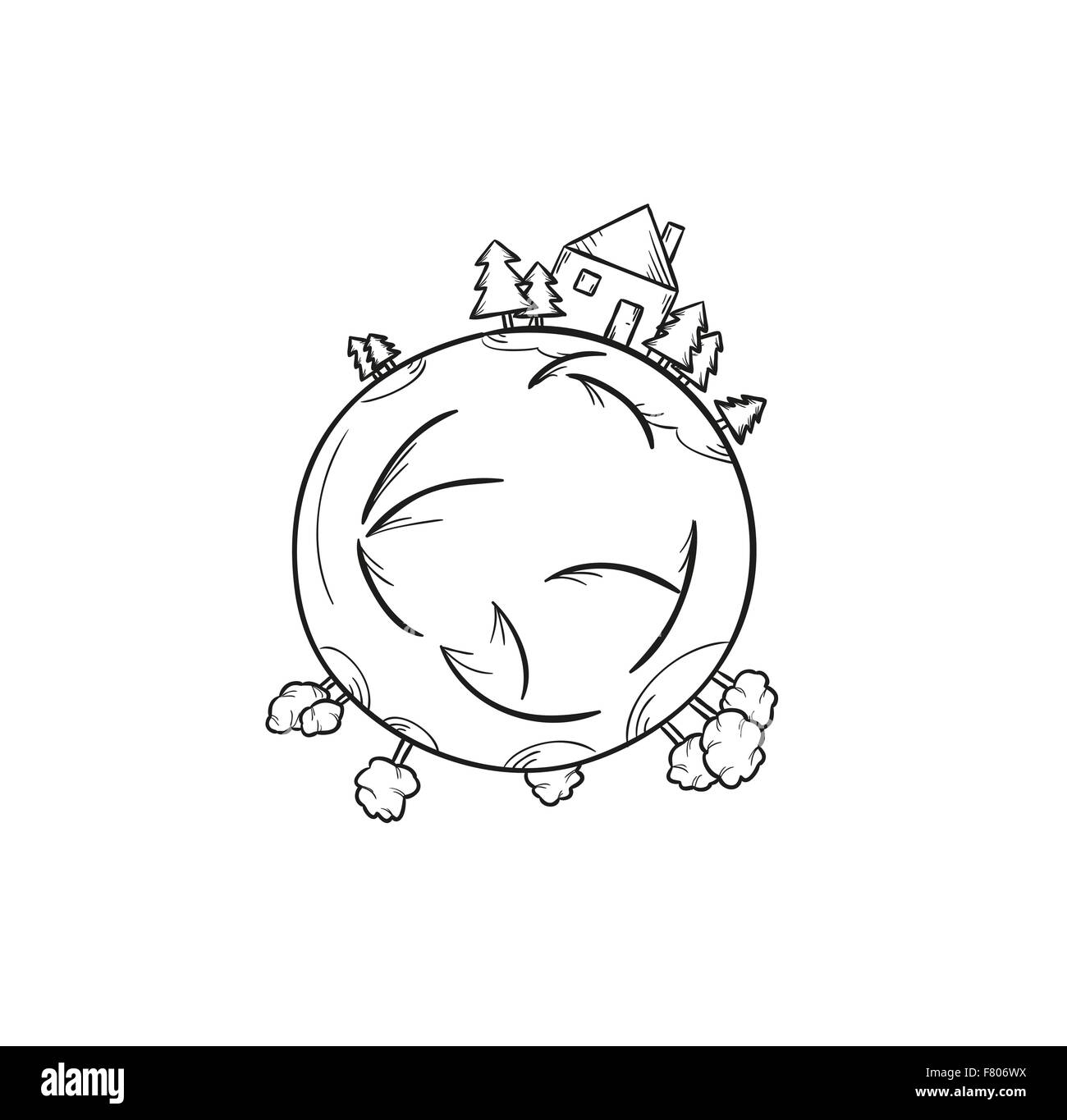 Earth concept grass Black and White Stock Photos & Images - Alamy