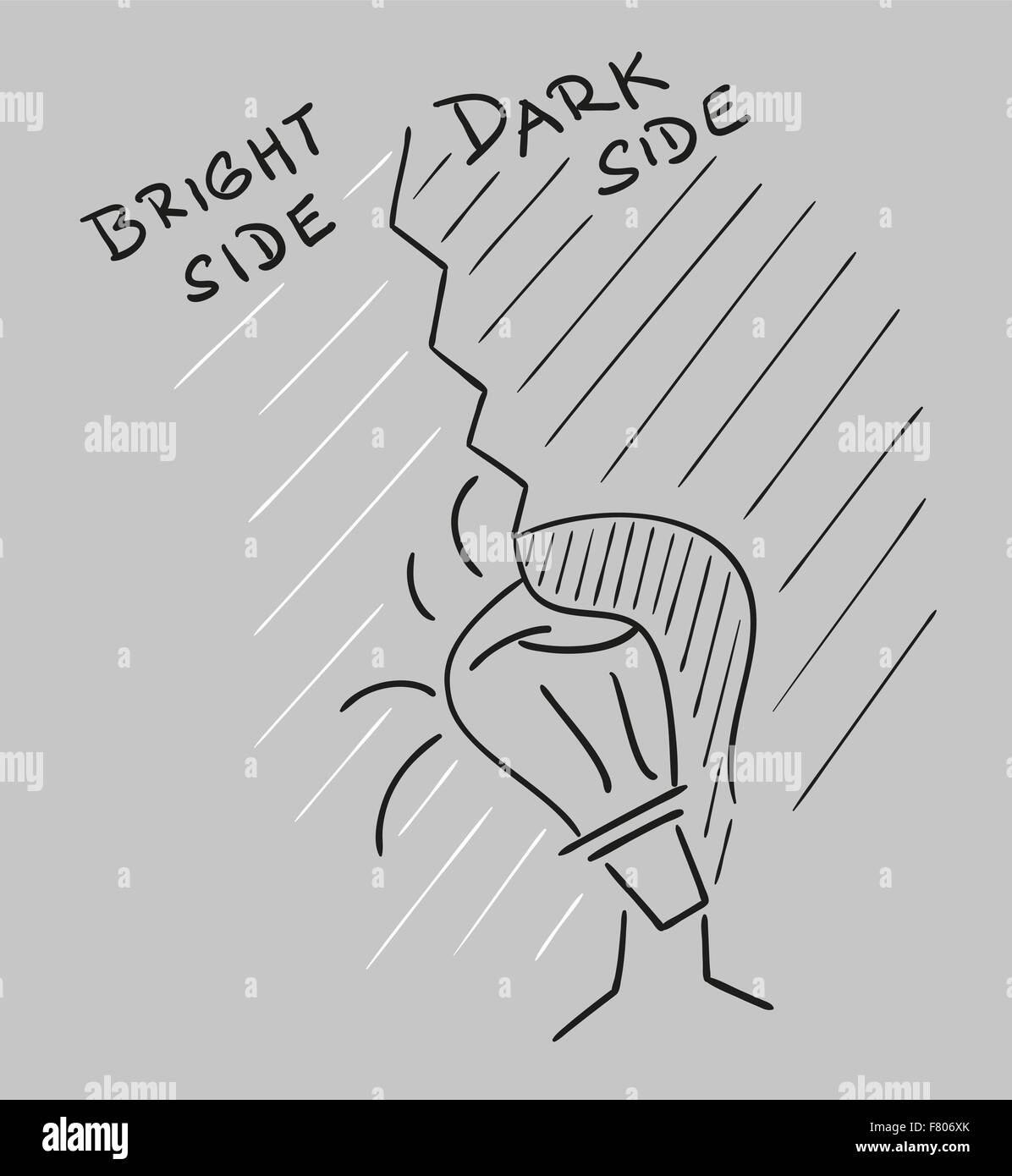 Light and dark concept Stock Vector Images - Alamy