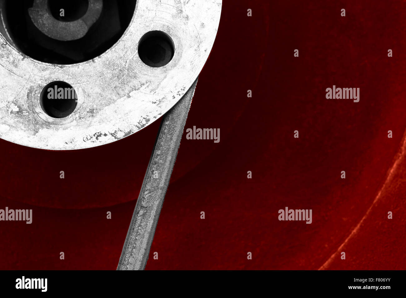 vintage machinery background or close-up of wheels mechanism Stock ...