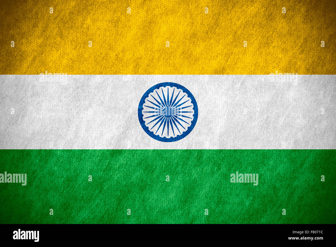 flag of India or Indian banner on canvas texture Stock Photo - Alamy
