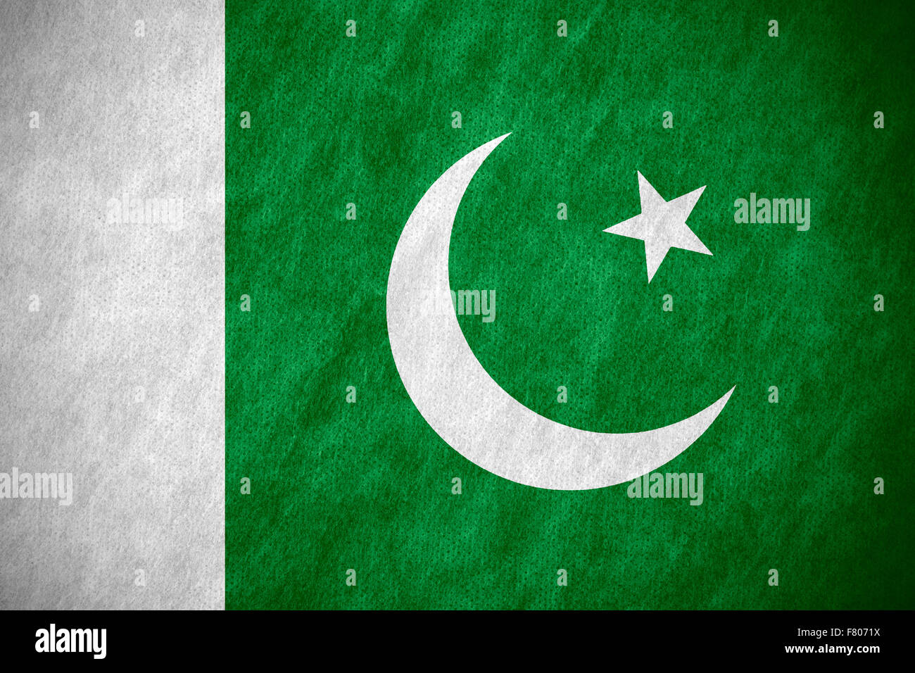 flag of Pakistan or Pakistani banner on canvas texture Stock Photo - Alamy