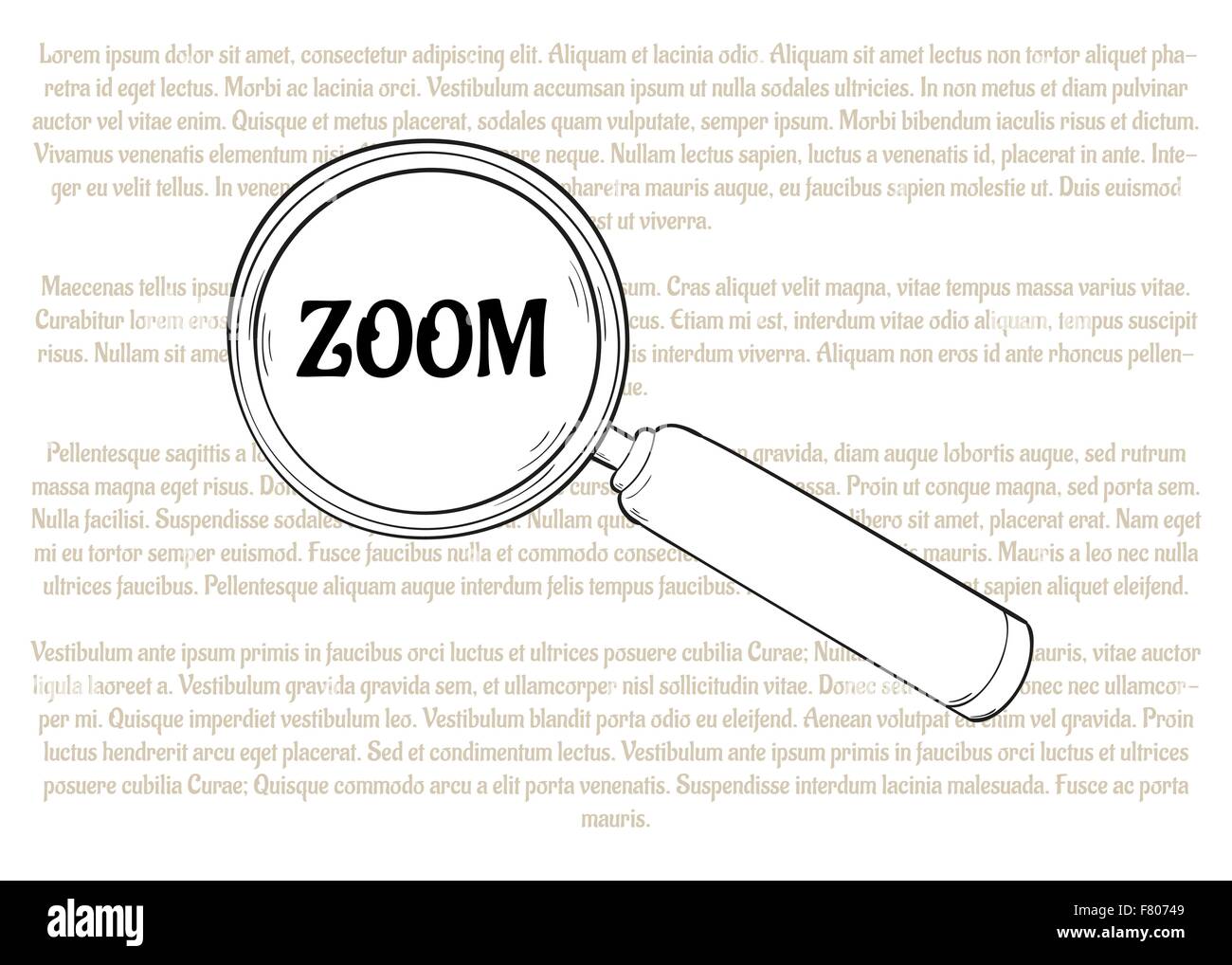 magnifying glass and zoom Stock Vector Image & Art - Alamy