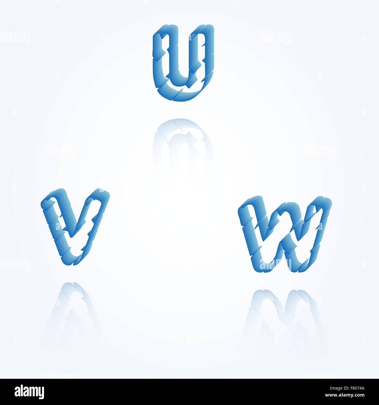 sketch jagged alphabet letters, U, V, W Stock Vector Image & Art - Alamy