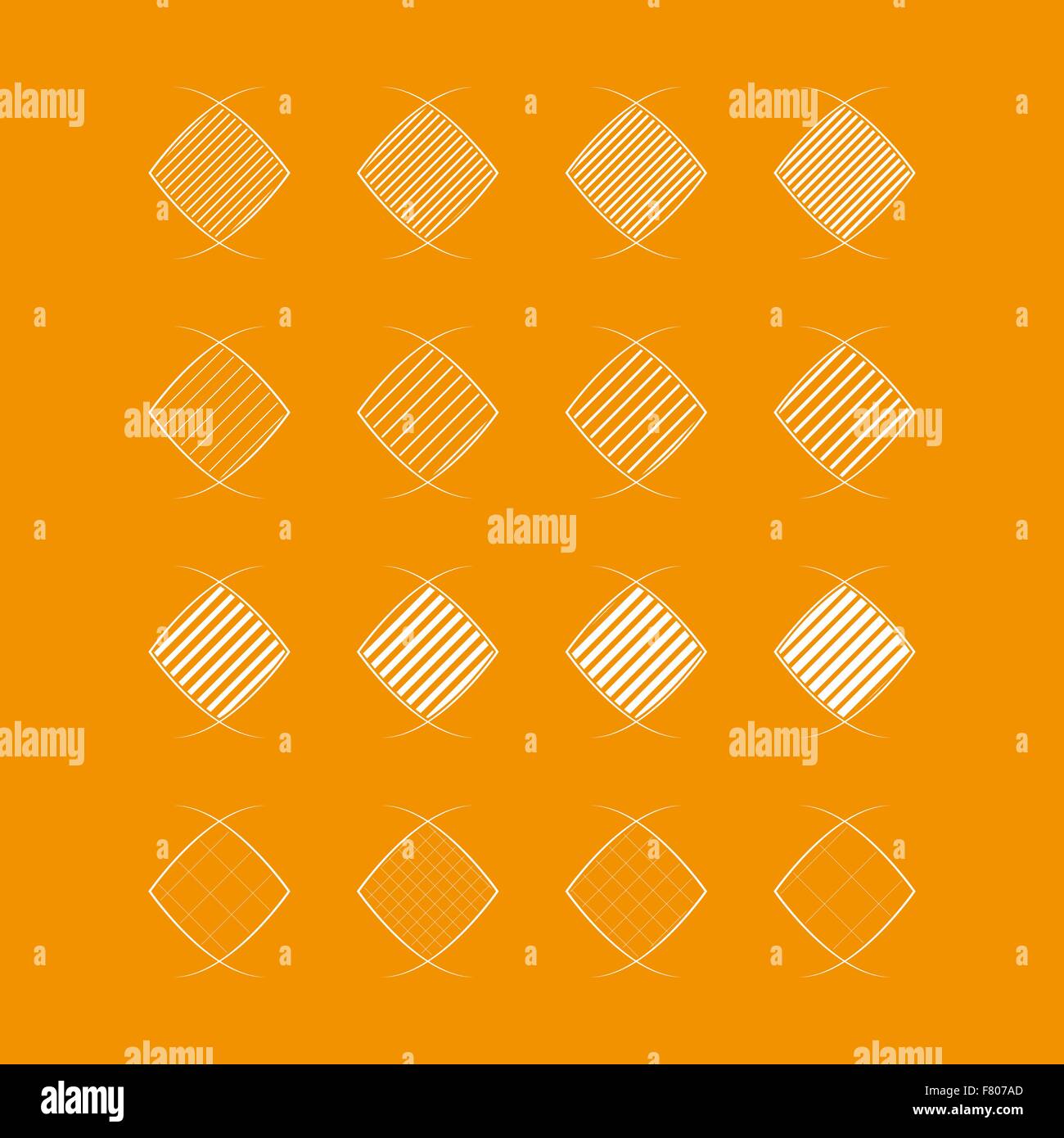 vector collection of flat striped icons Stock Vector Image & Art - Alamy