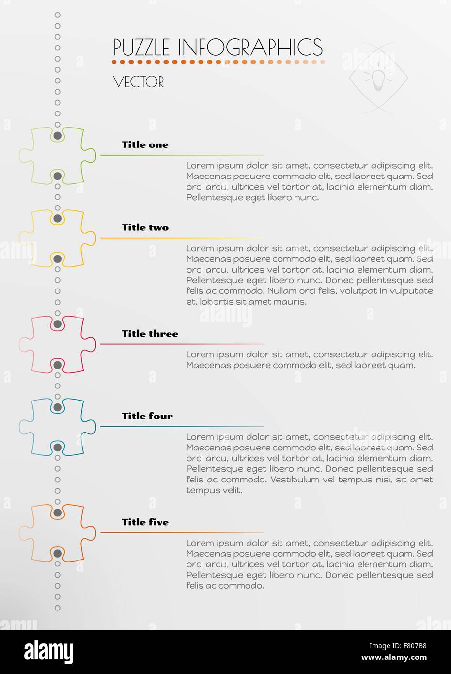 infographic puzzle vector Stock Vector Image & Art - Alamy