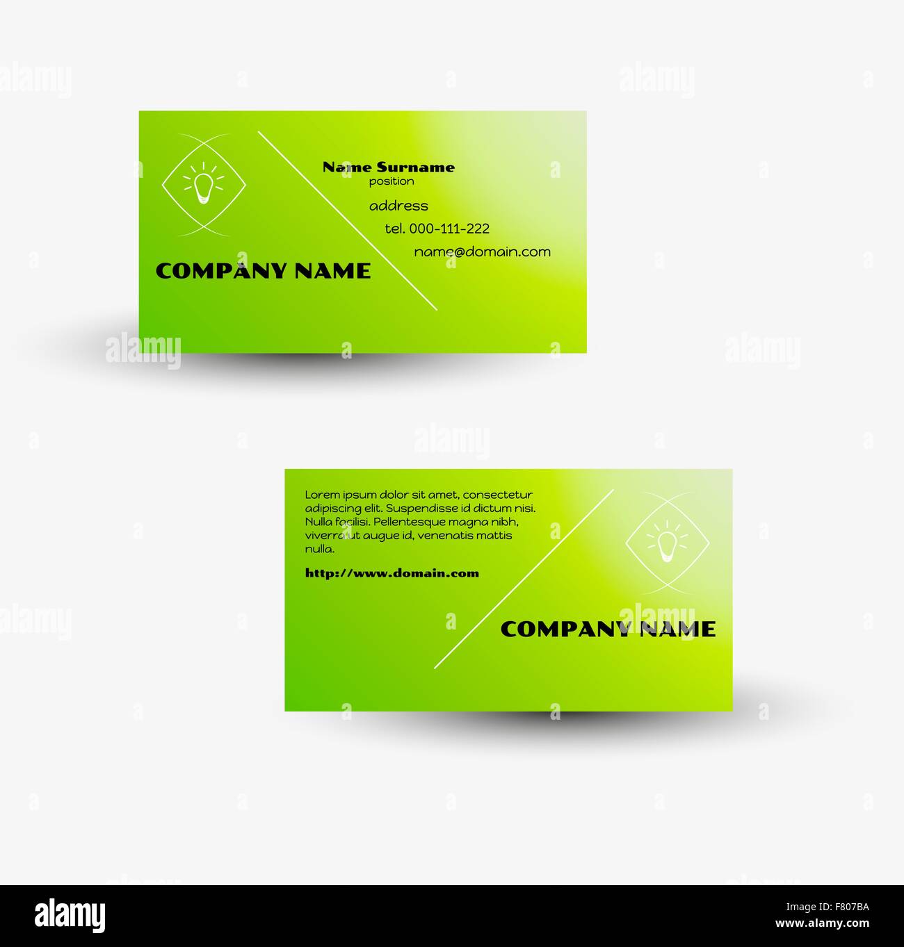 Minimal style business card Cut Out Stock Images & Pictures - Alamy