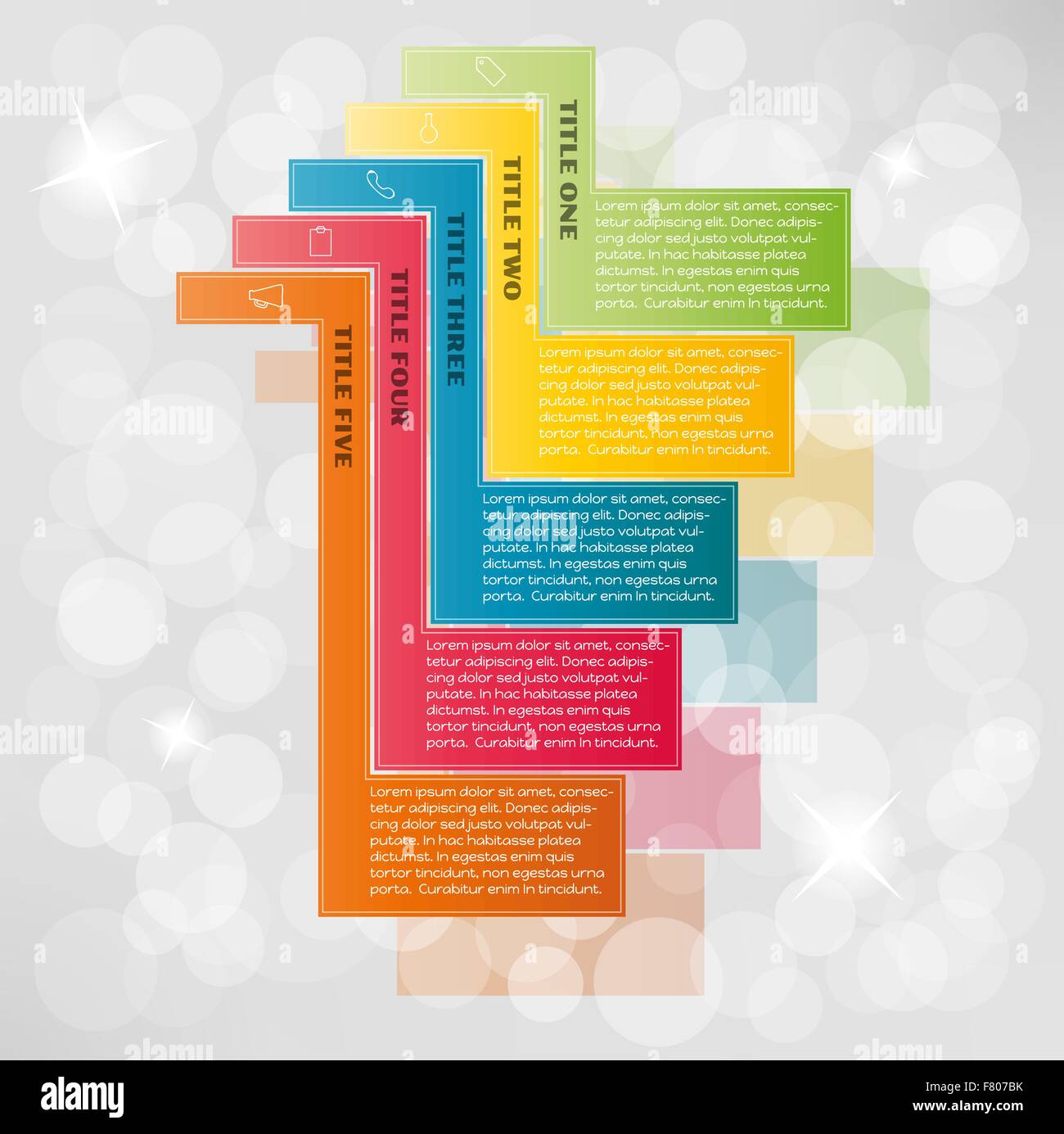 infographic vector with fragments Stock Vector Image & Art - Alamy