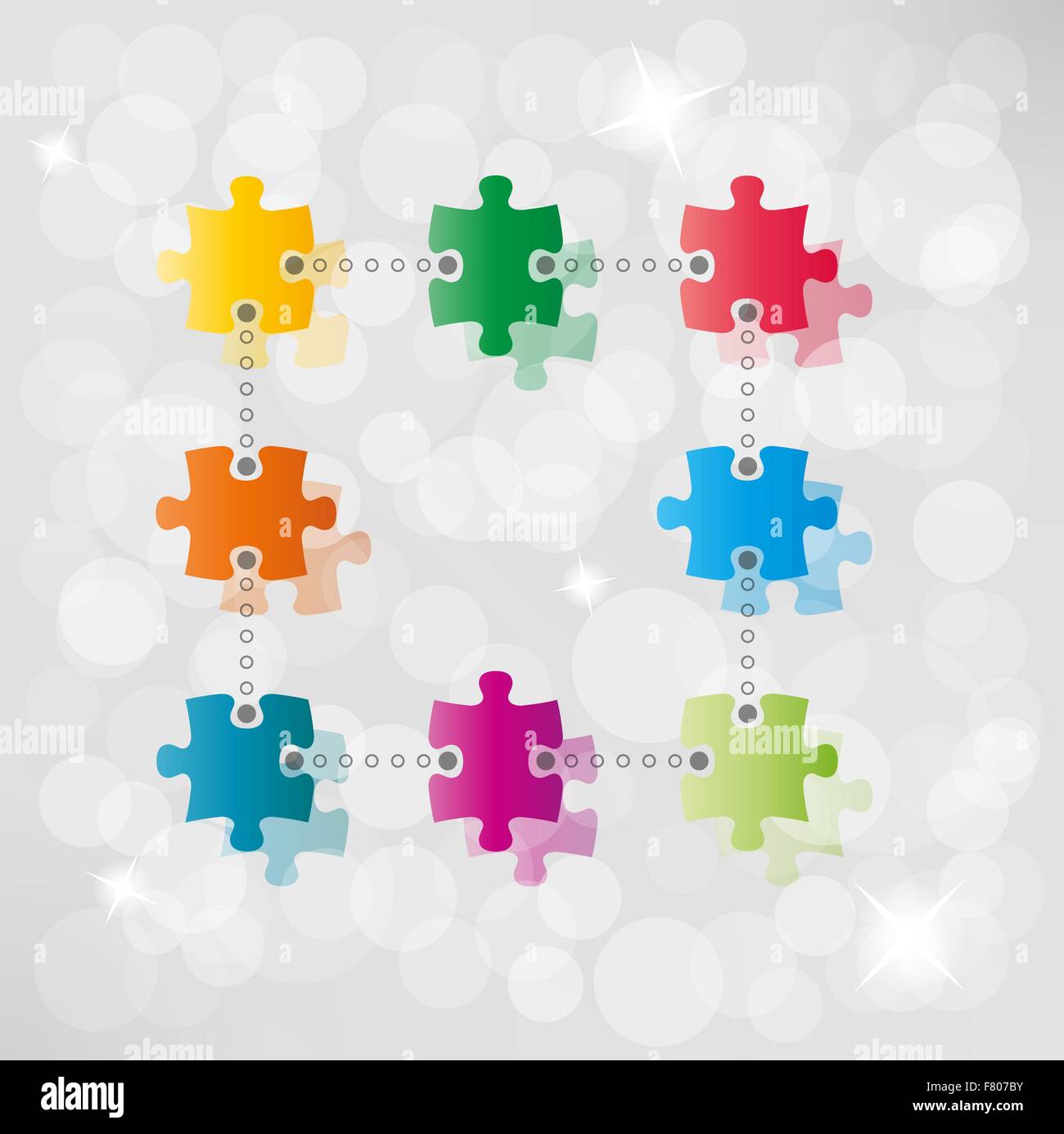 vector puzzle path background Stock Vector Image & Art - Alamy