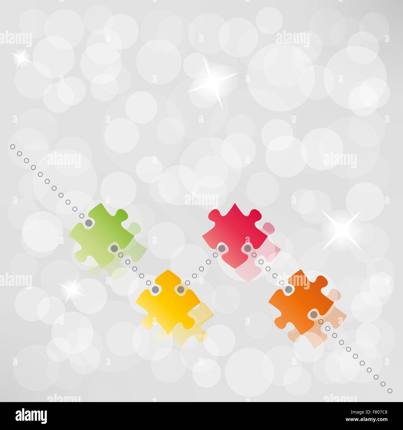 vector puzzle path background Stock Vector Image & Art - Alamy