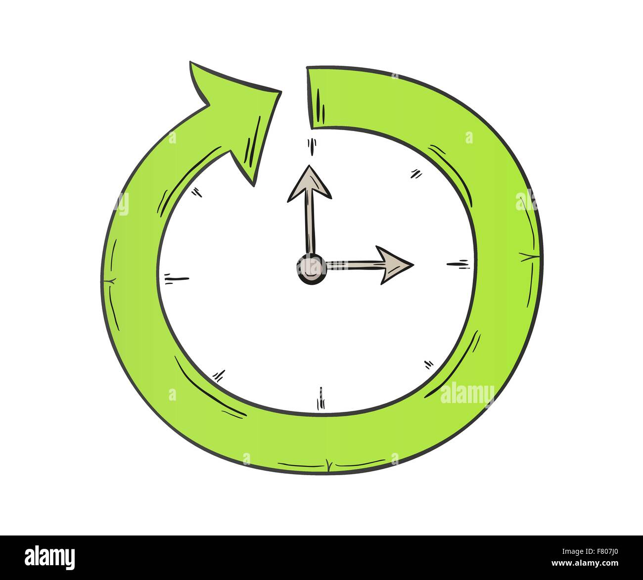 Ring and clock Stock Vector Images - Alamy