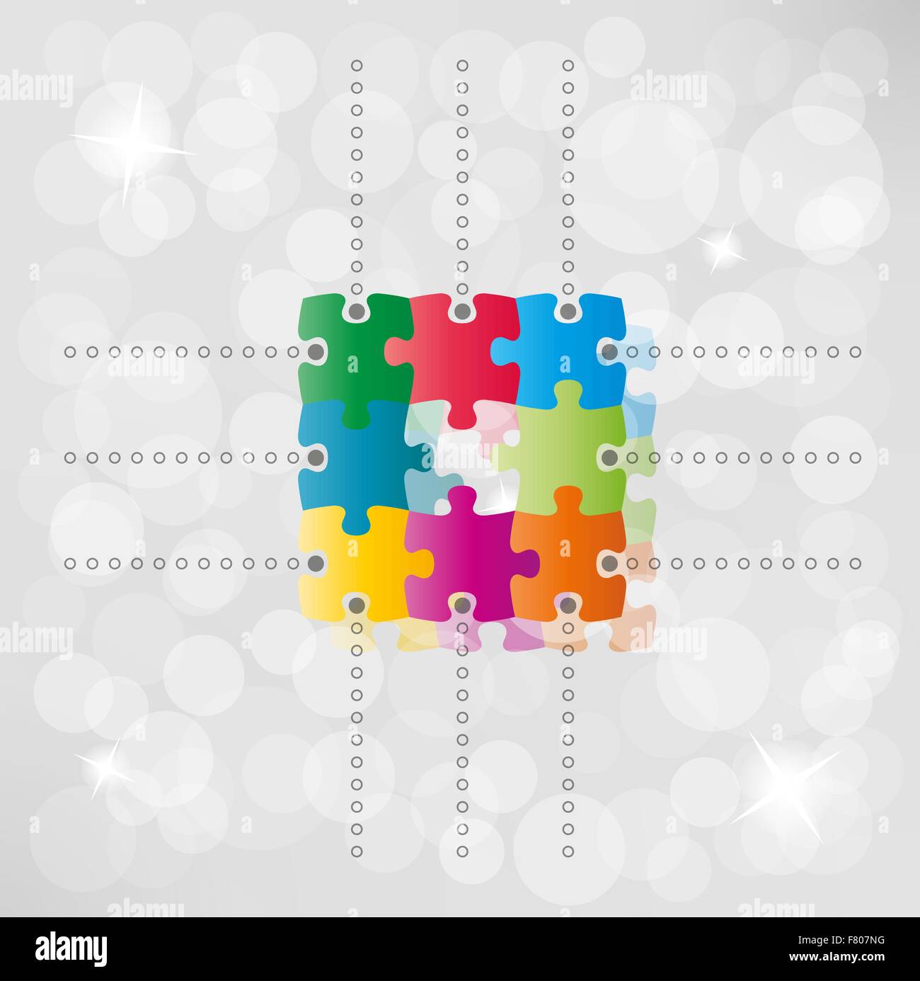 vector puzzle path background Stock Vector Image & Art - Alamy