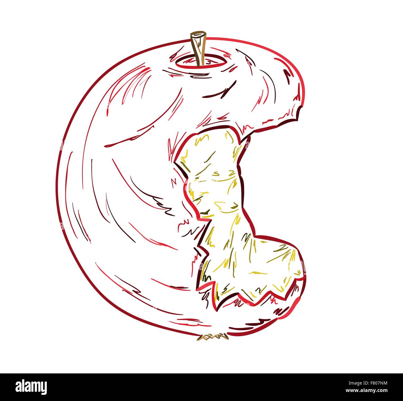 Apple bite with hand Cut Out Stock Images & Pictures - Alamy