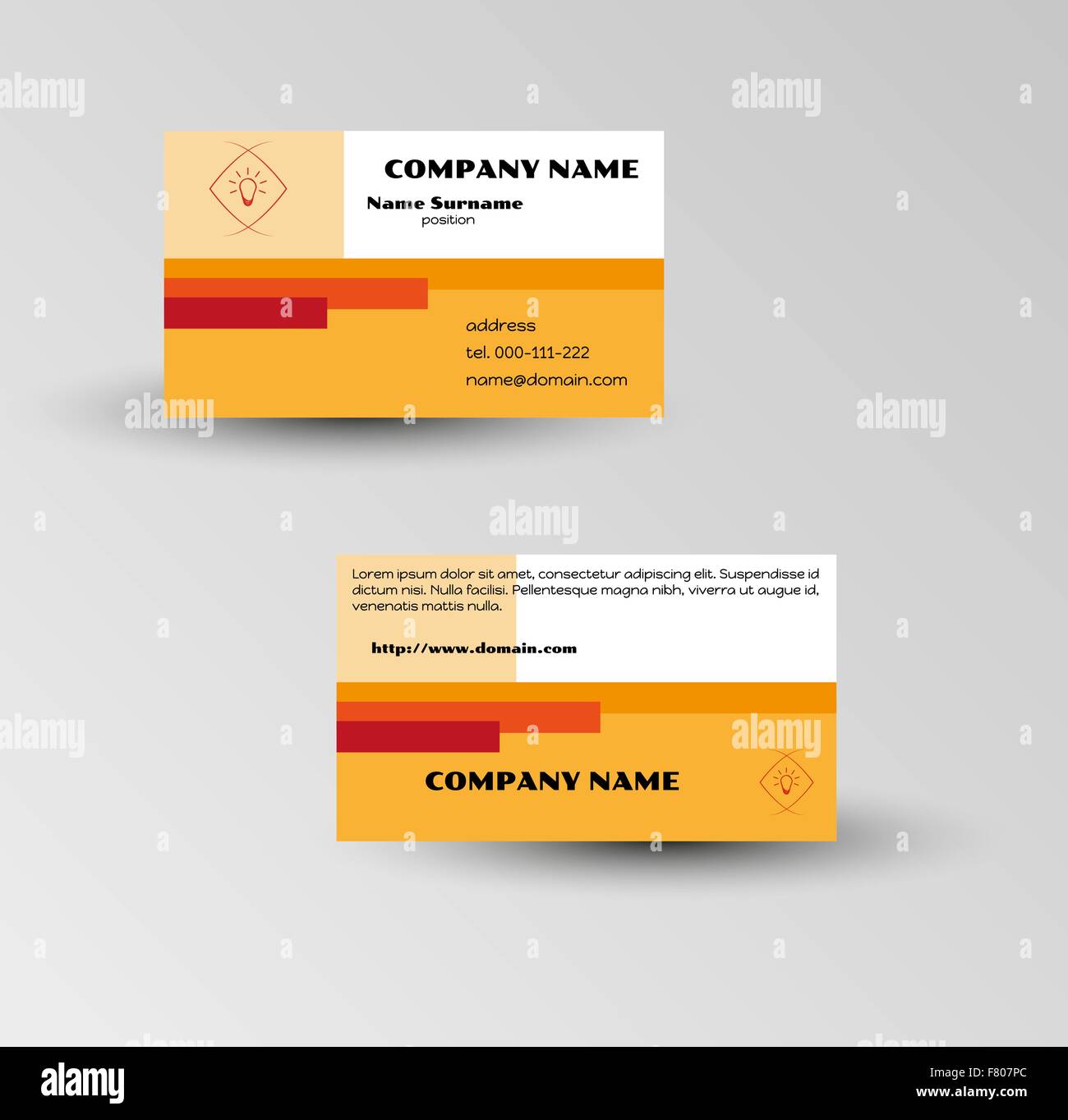 modern brown business card vector template Stock Vector Image & Art - Alamy