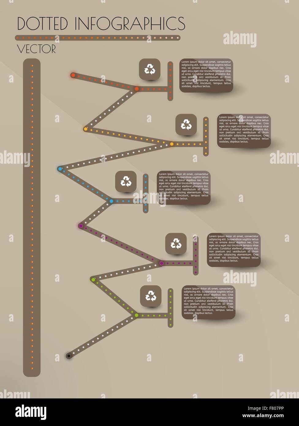 dark infographic vector with dotted lines Stock Vector Image & Art - Alamy