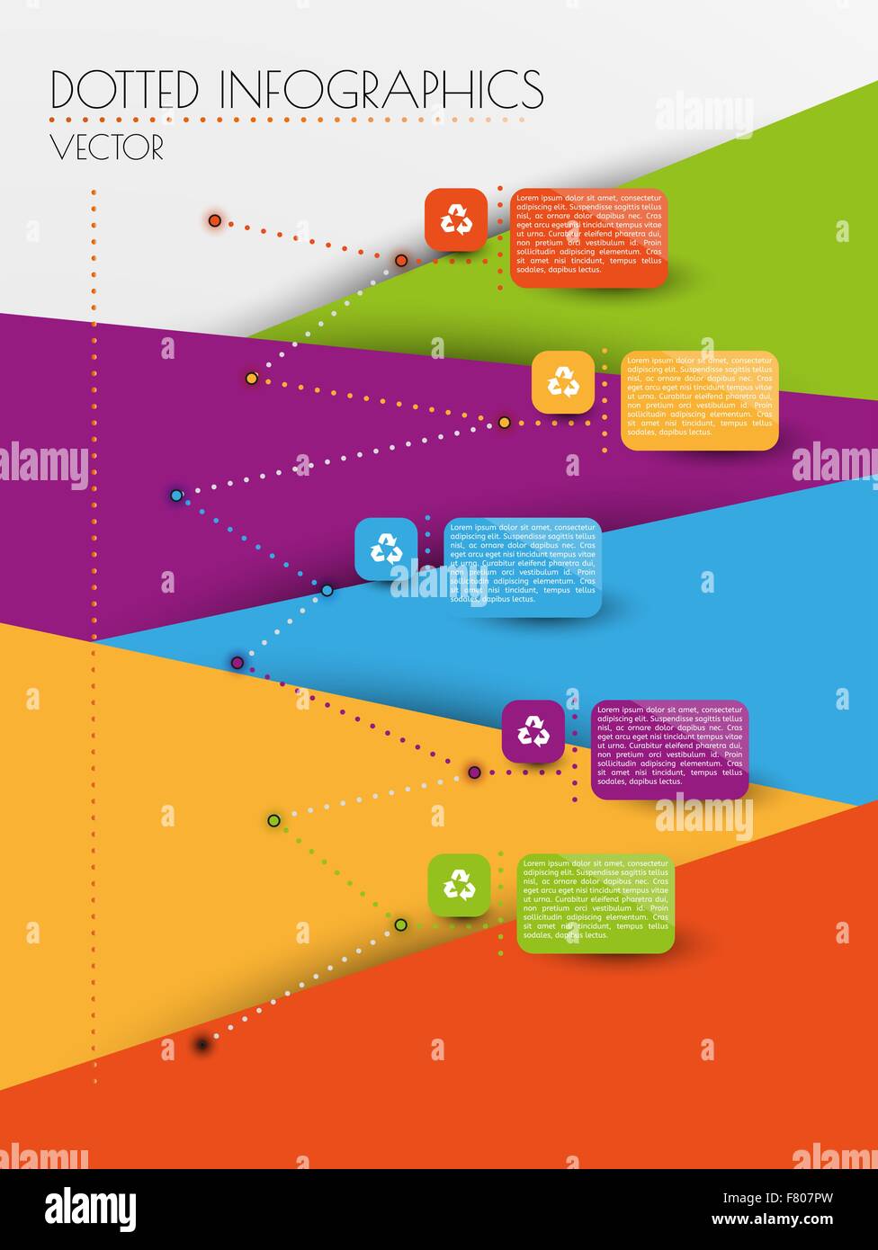 infographic vector with dotted lines Stock Vector Image & Art - Alamy