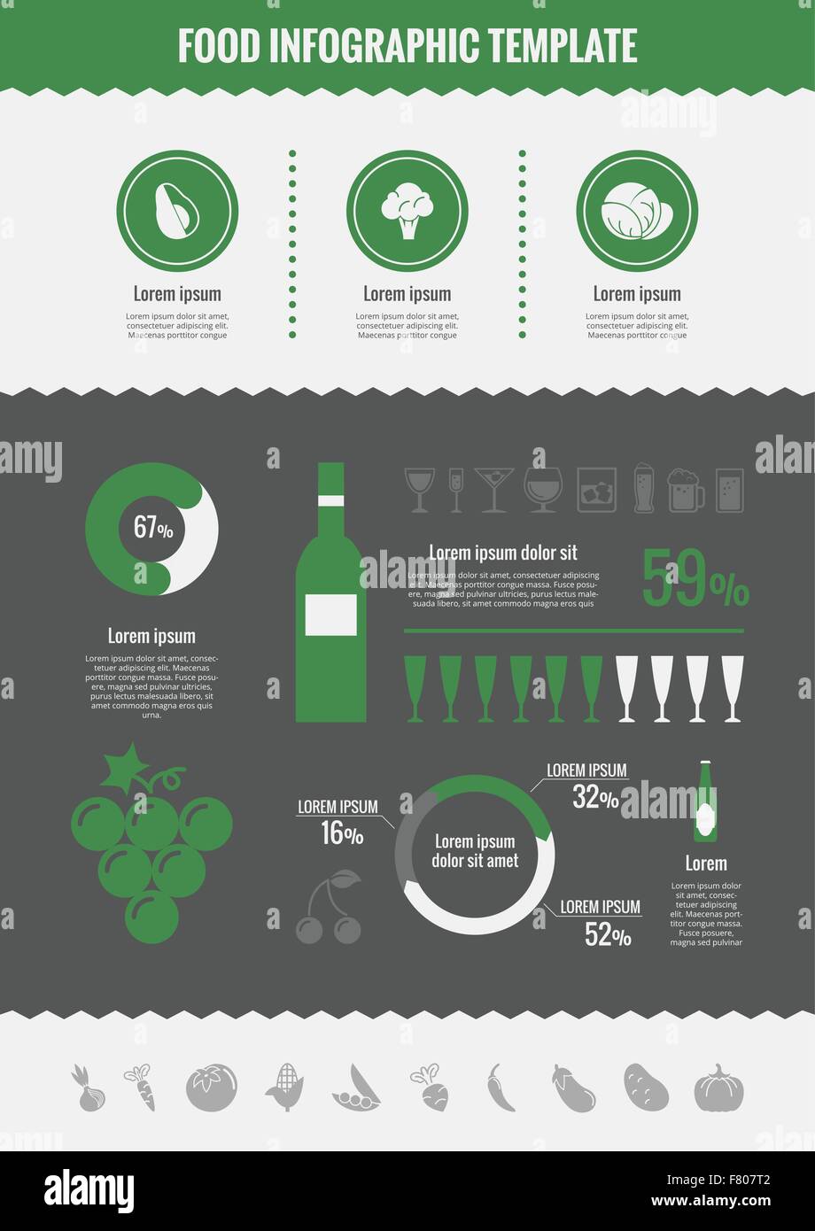 Alcohol Infographic Elements Stock Vector Image & Art - Alamy