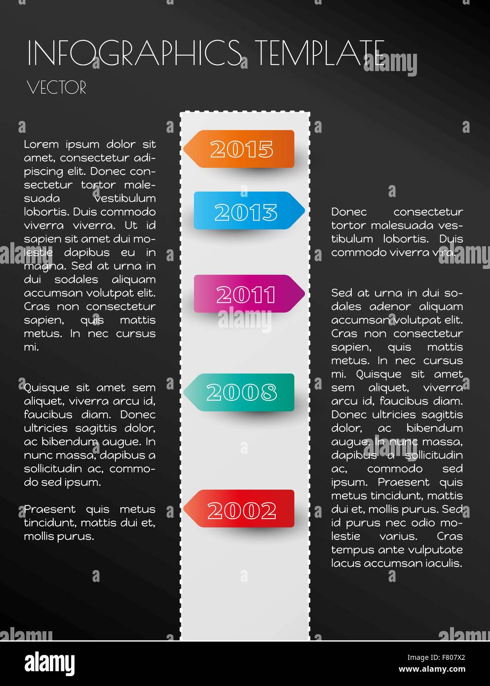 Infographics timeline design template Stock Vector Images - Alamy