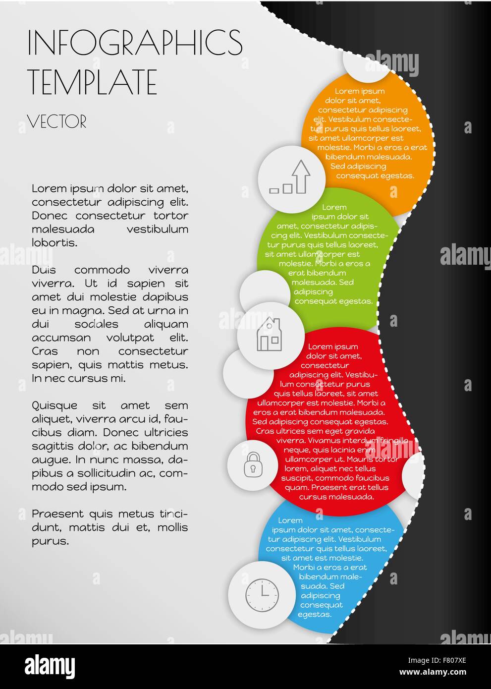 black and white infographics Stock Vector Image & Art - Alamy