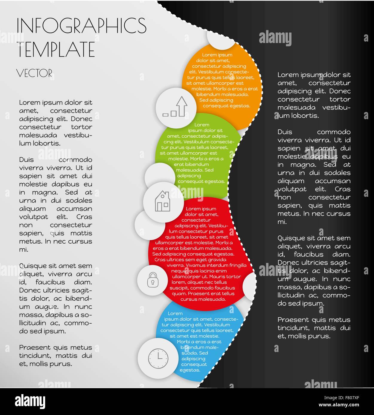 black and white infographics Stock Vector Image & Art - Alamy