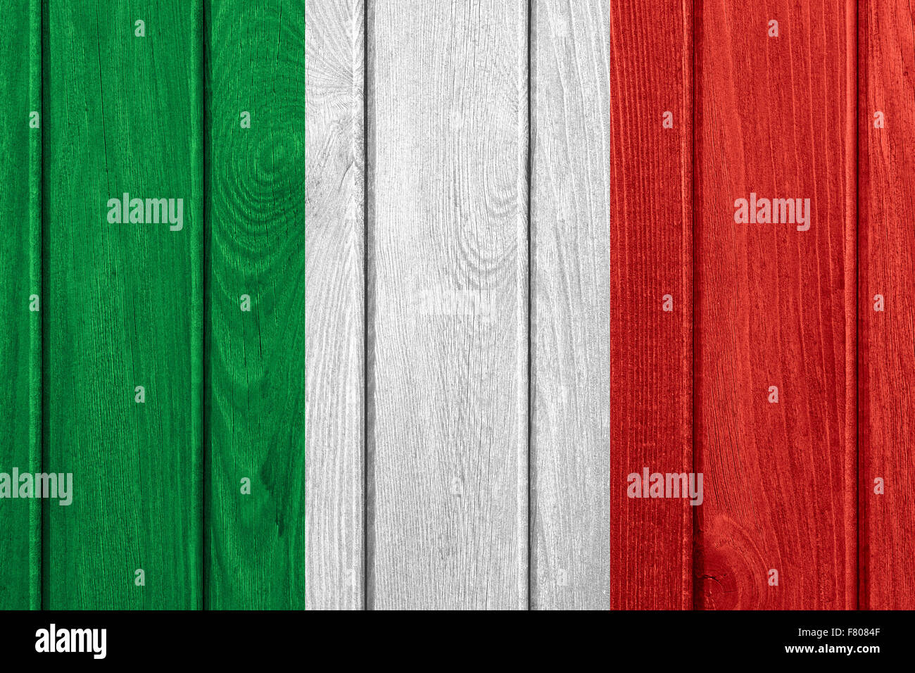 flag of Italy or Italian banner on wooden background Stock Photo - Alamy