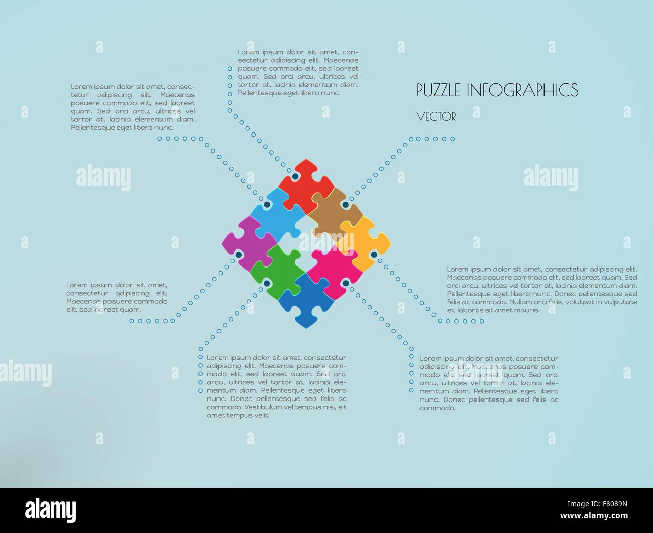 infographic puzzle vector Stock Vector Image & Art - Alamy