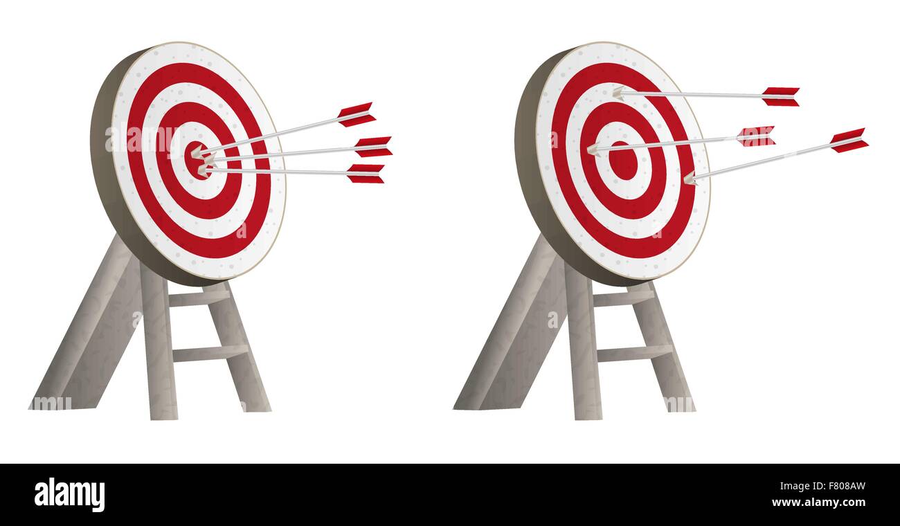 targets with arrows Stock Vector Image & Art - Alamy