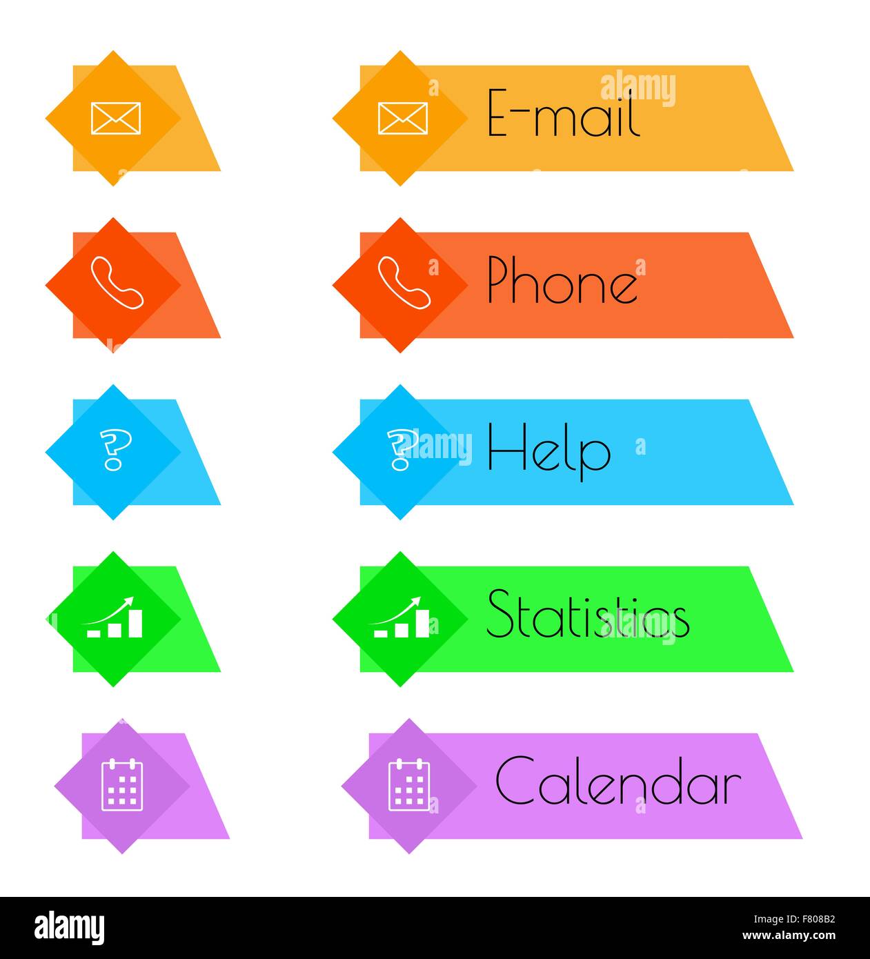 Social button icons Stock Vector Images - Alamy